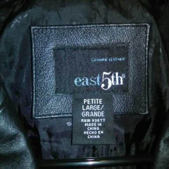 East 5th | Jackets & Coats | East 5 Genuine Leather Black Jacket | Poshmark
